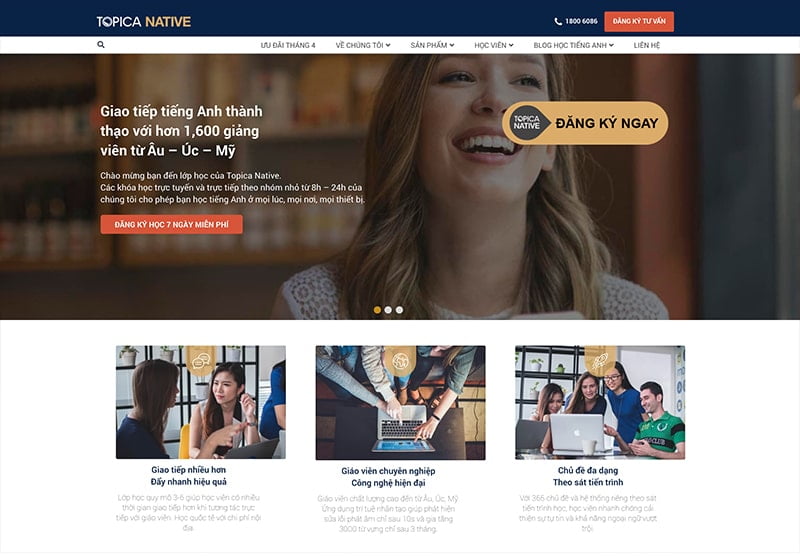 Topica Native - Chương trình luyện nói tiếng Anh trực tuyến - Brontobyte.vn